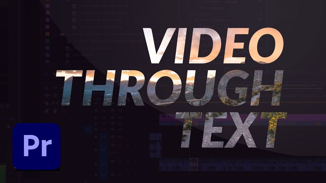 Video Through Text Effect in Adobe Premiere Pro – Filmbro