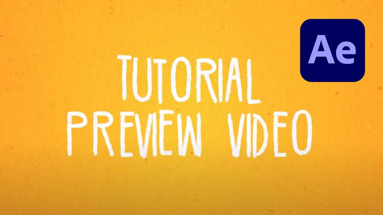 How To Create a Happy Stop Motion Intro Animation Effect in After Effe ...