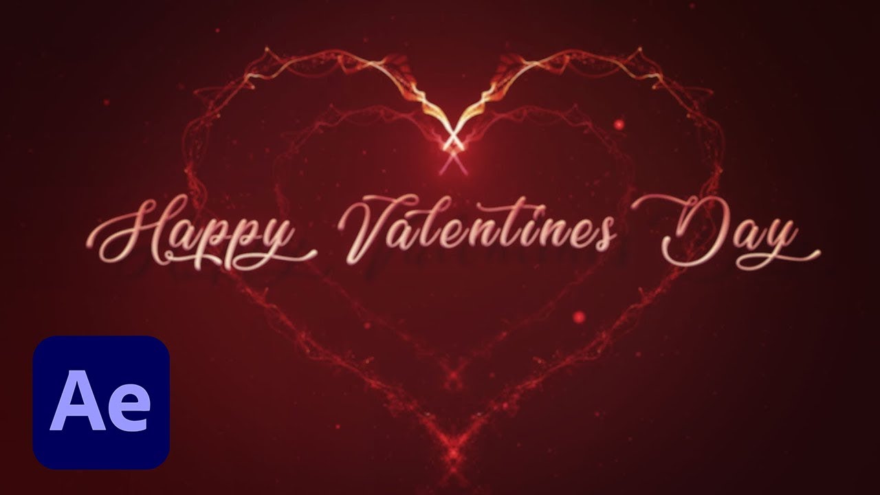 How To Create a Valentine's Particles Heart in Adobe After Effects usi ...