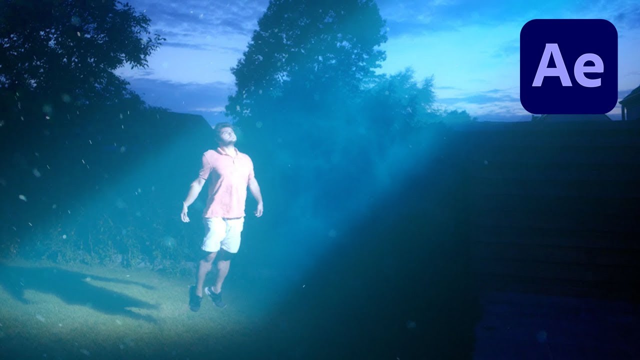 How to: AREA 51 Alien Abduction Beam Floating Effect in After Effects ...
