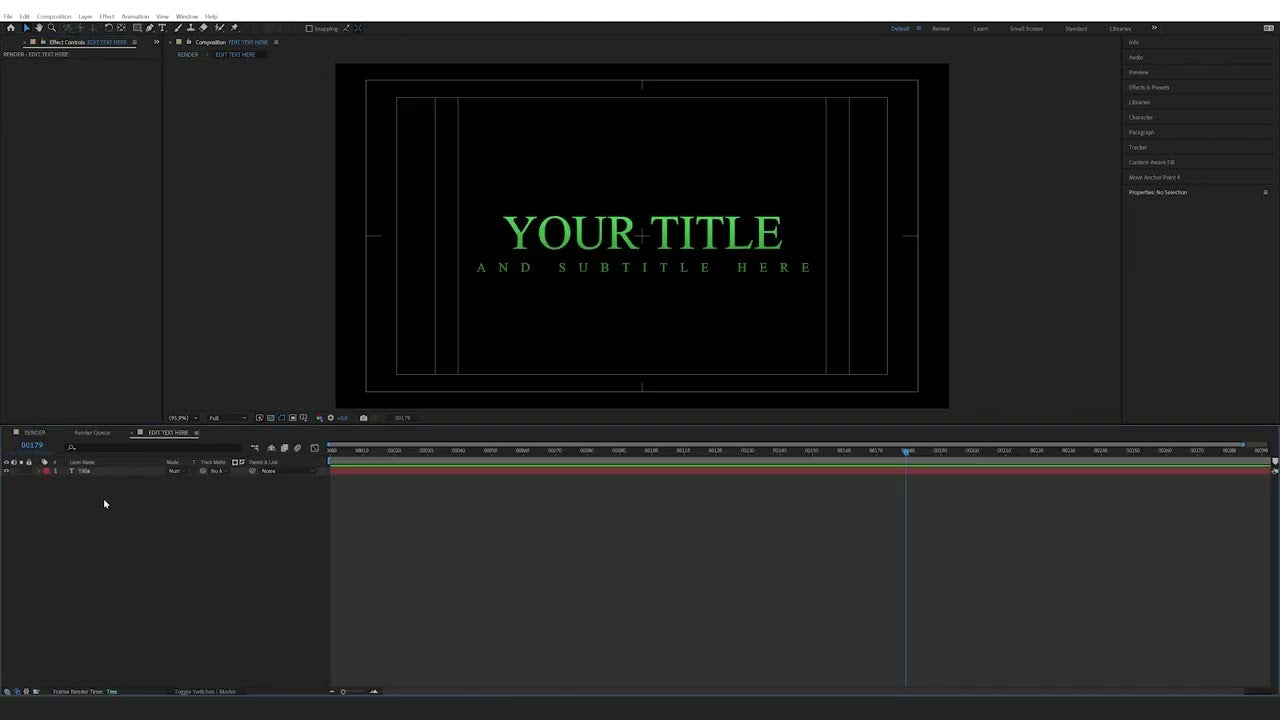 How to edit the Cinematic Movie Trailer in After Effects – Filmbro