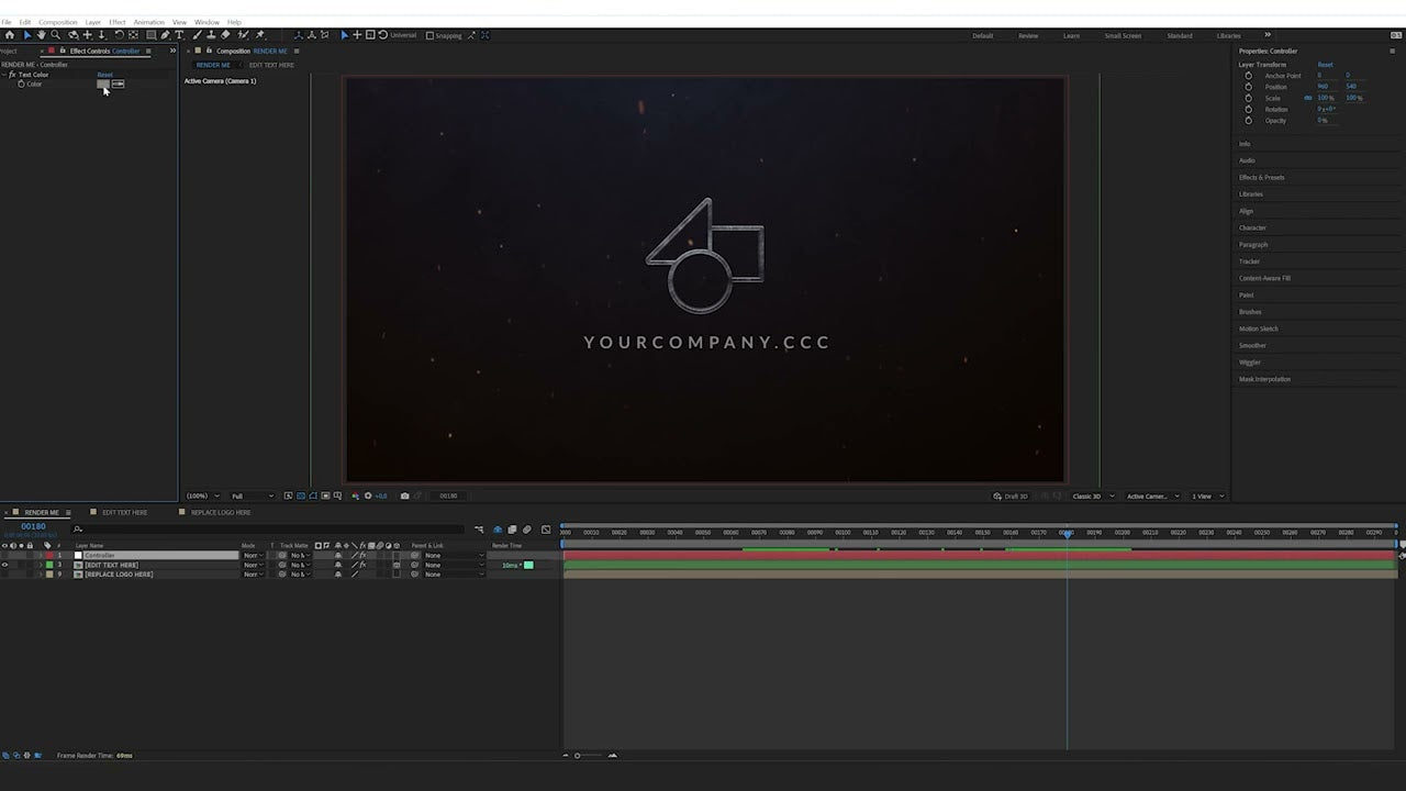How to edit the Fire Collapsing Logo Intro in After Effects – Filmbro