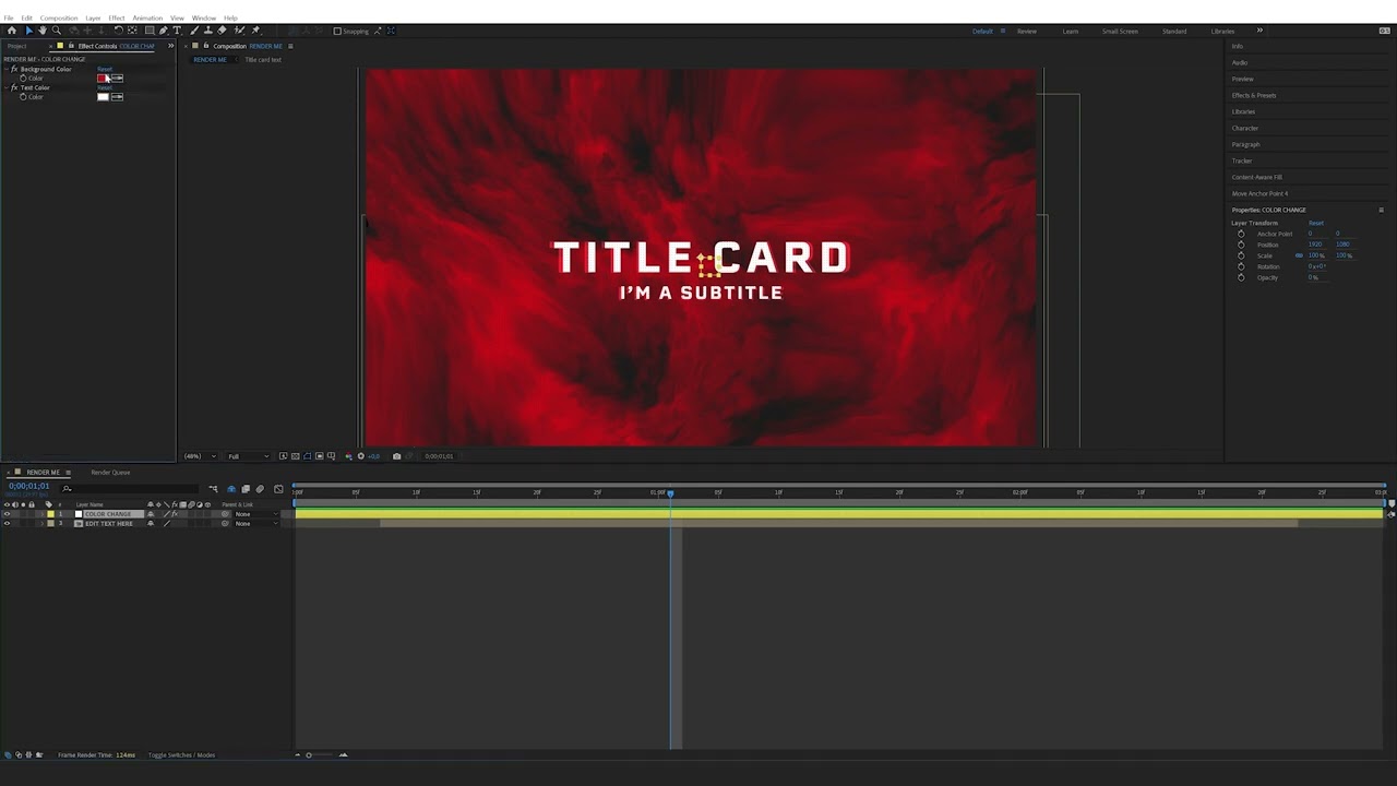 How to edit the Gamer Youtube Channel Title-Card – Filmbro