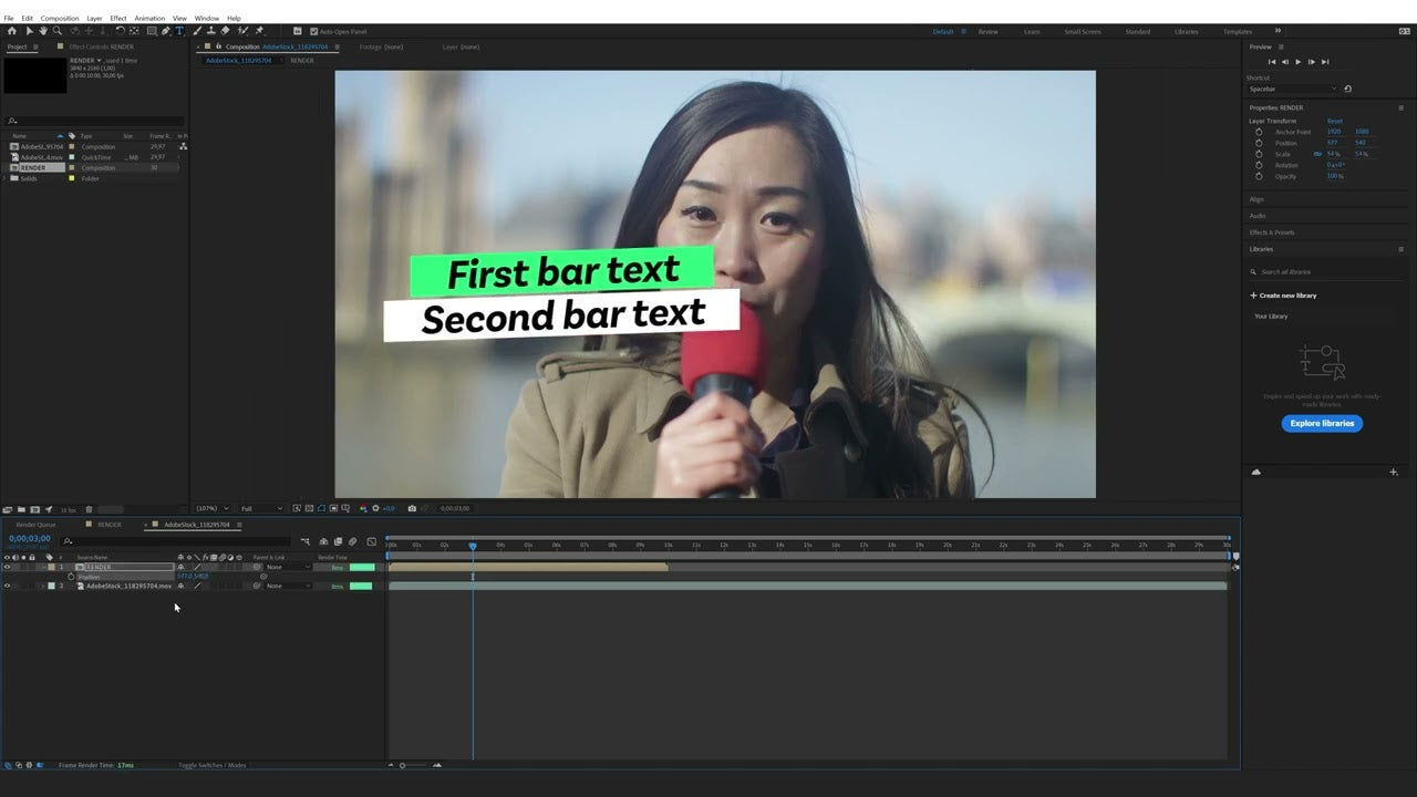 How to use and edit Lower Third Templates in After Effects – Filmbro