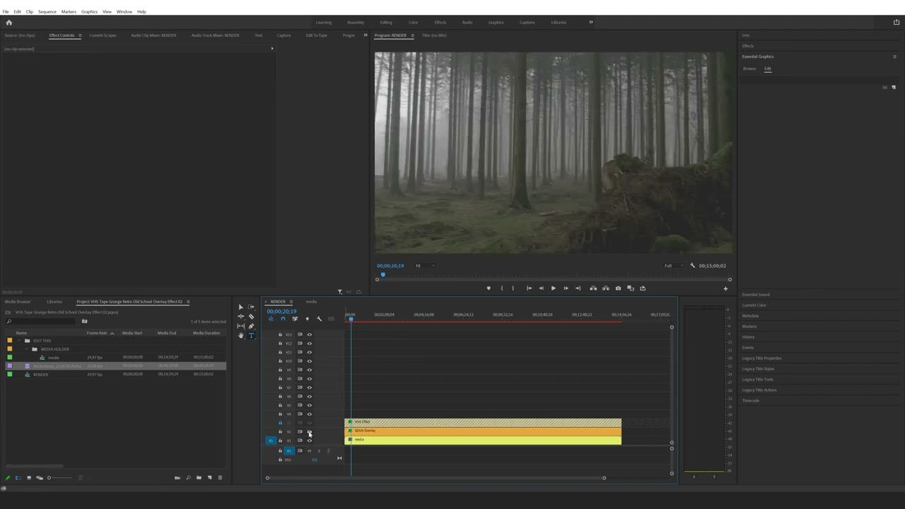 How to use and edit Overlay Templates in Premiere Pro – Filmbro