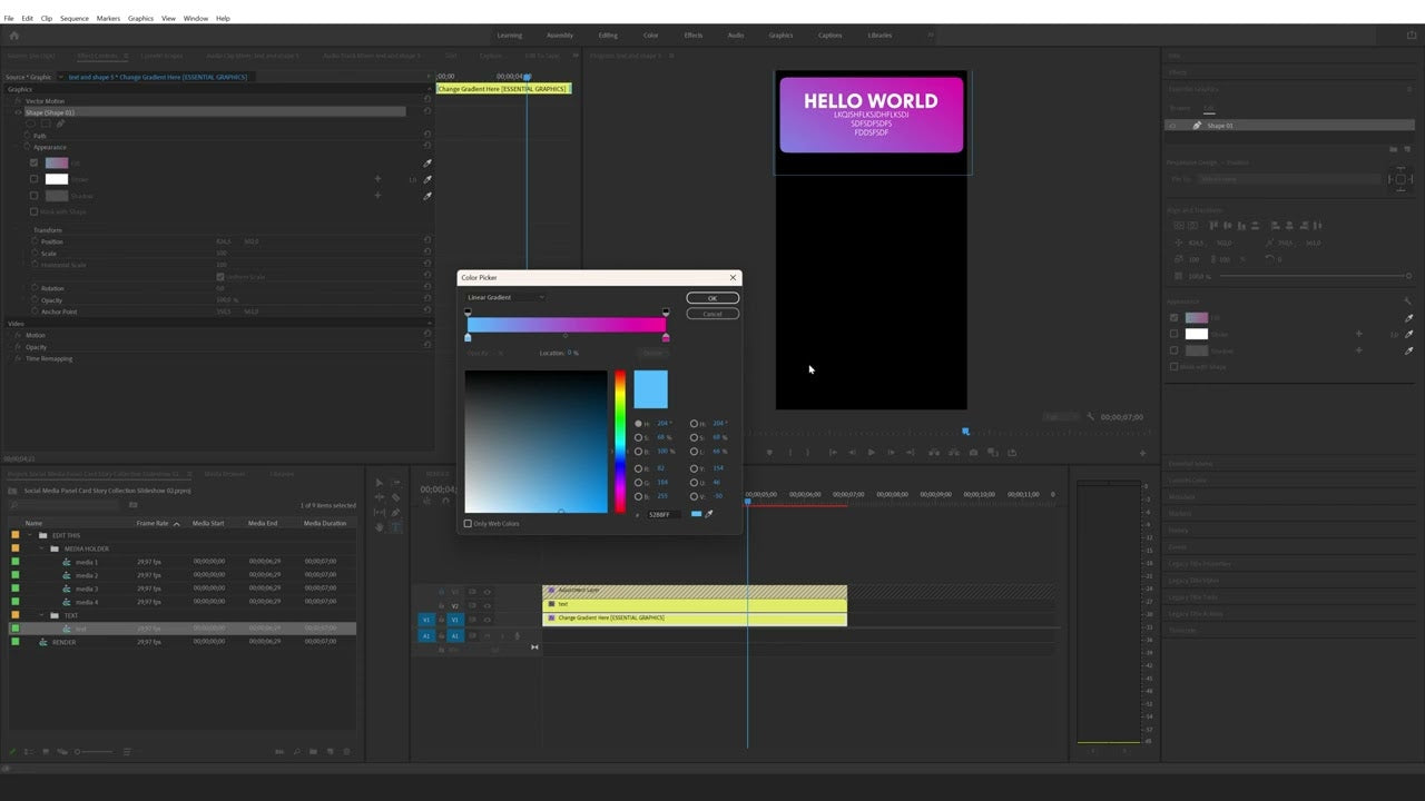 How to use and edit Story Format Templates in Premiere Pro – Filmbro