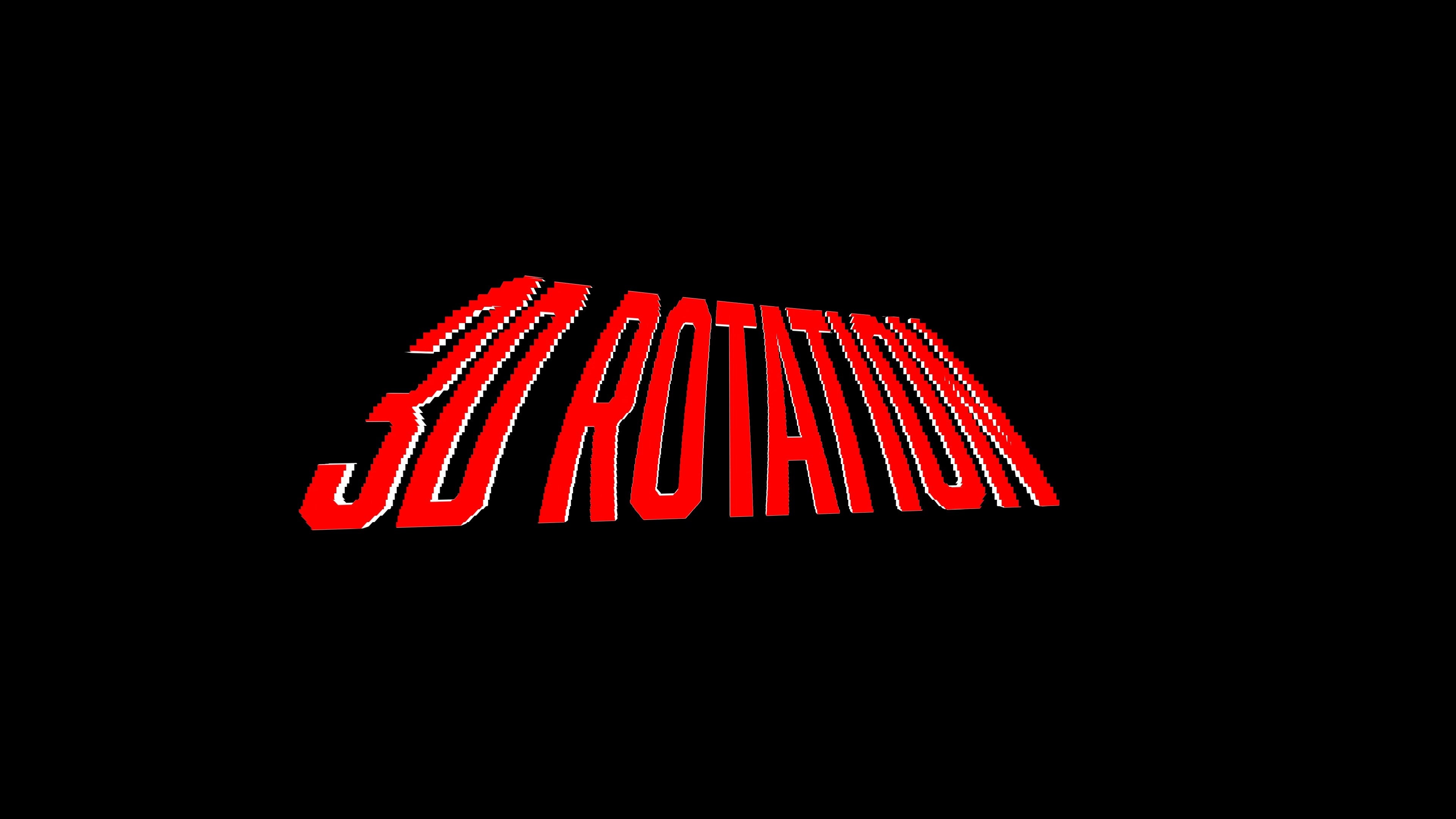 After Effects Template: 3D Rotating Effect Fake Pixel Digital Text ...