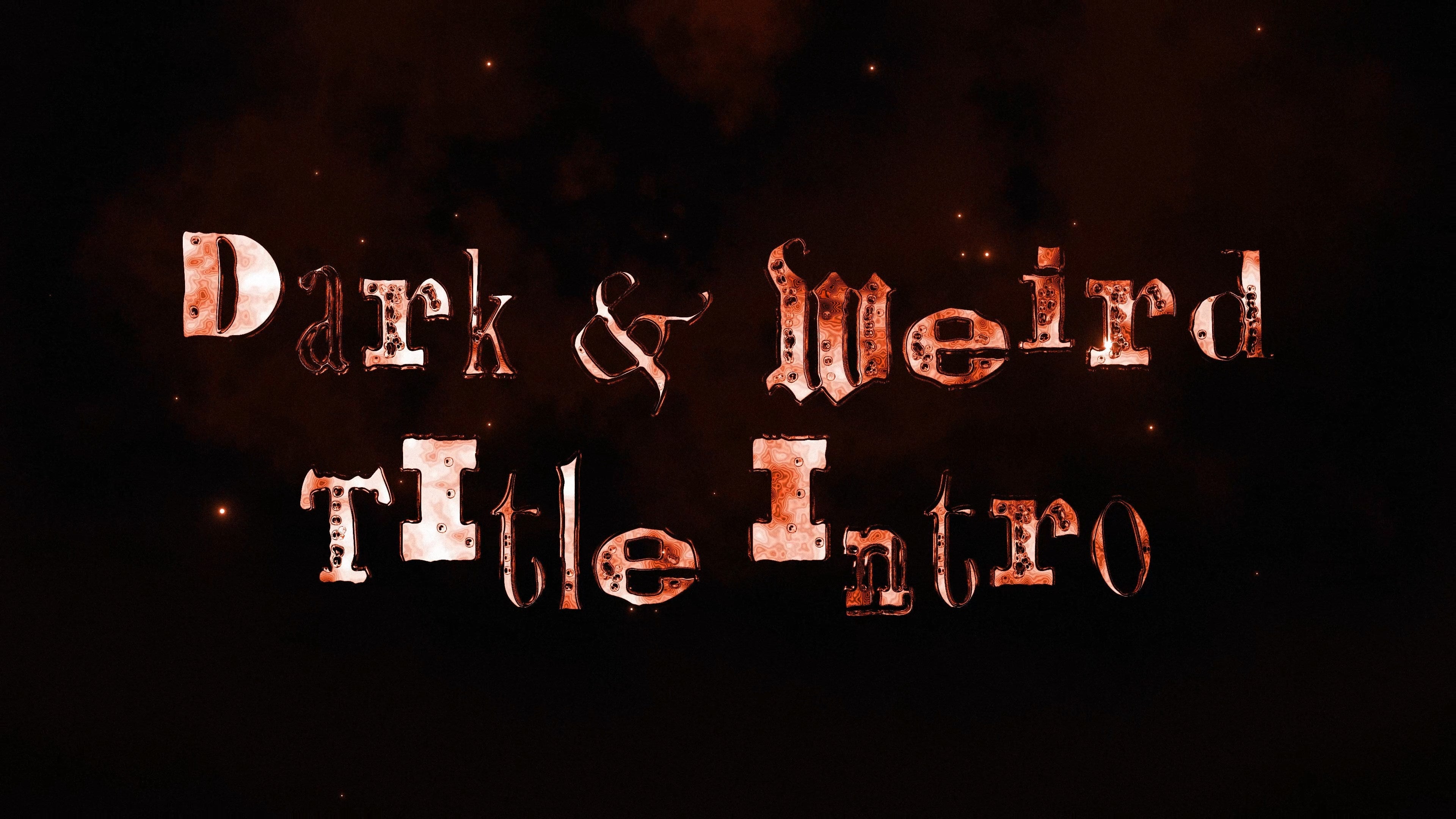 After Effects Template: Creepy Dark Horror Grunge Weird Playful Text ...
