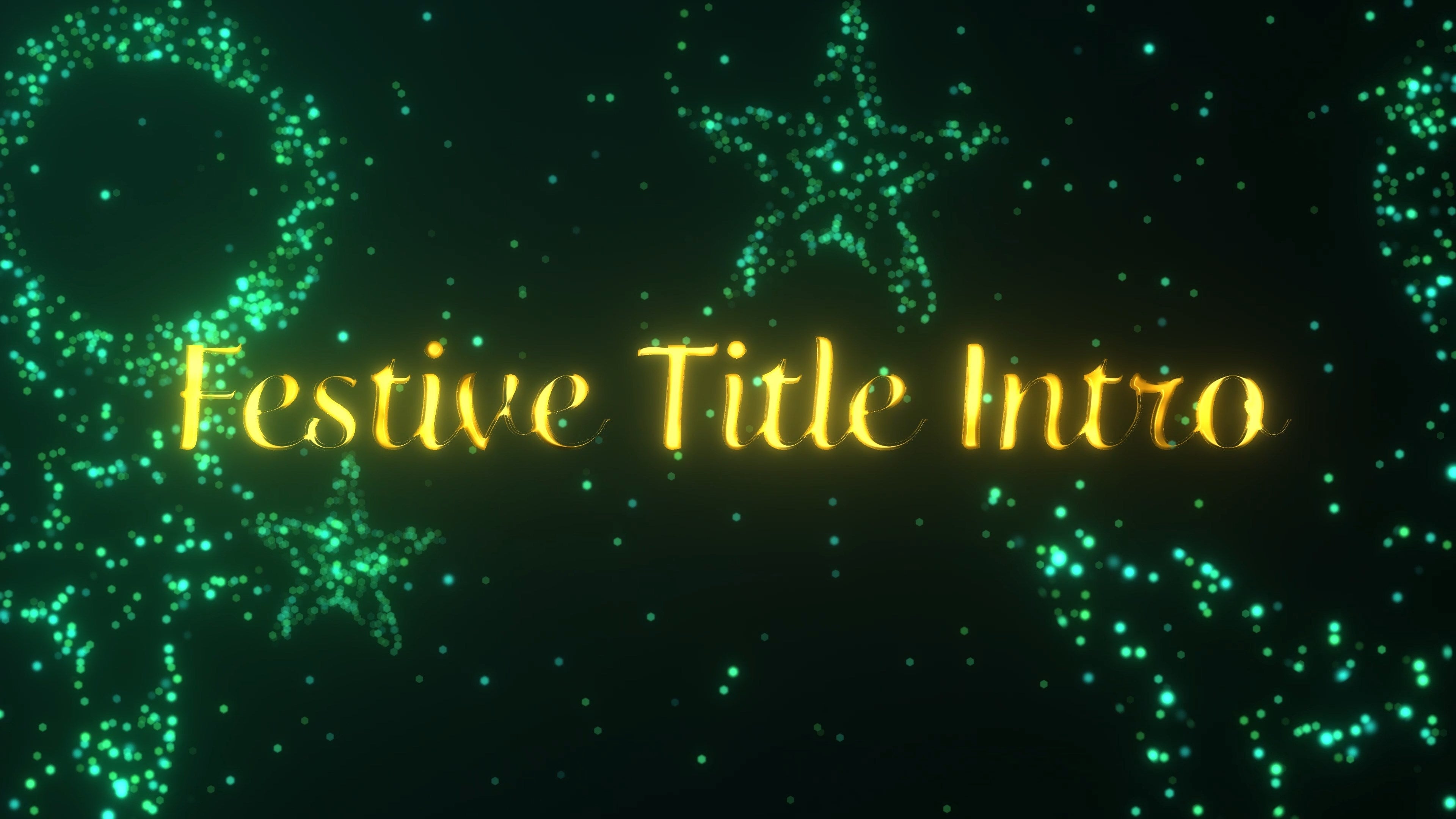 After Effects Template: Elegant Golden Text Particle Shapes Title Intro ...