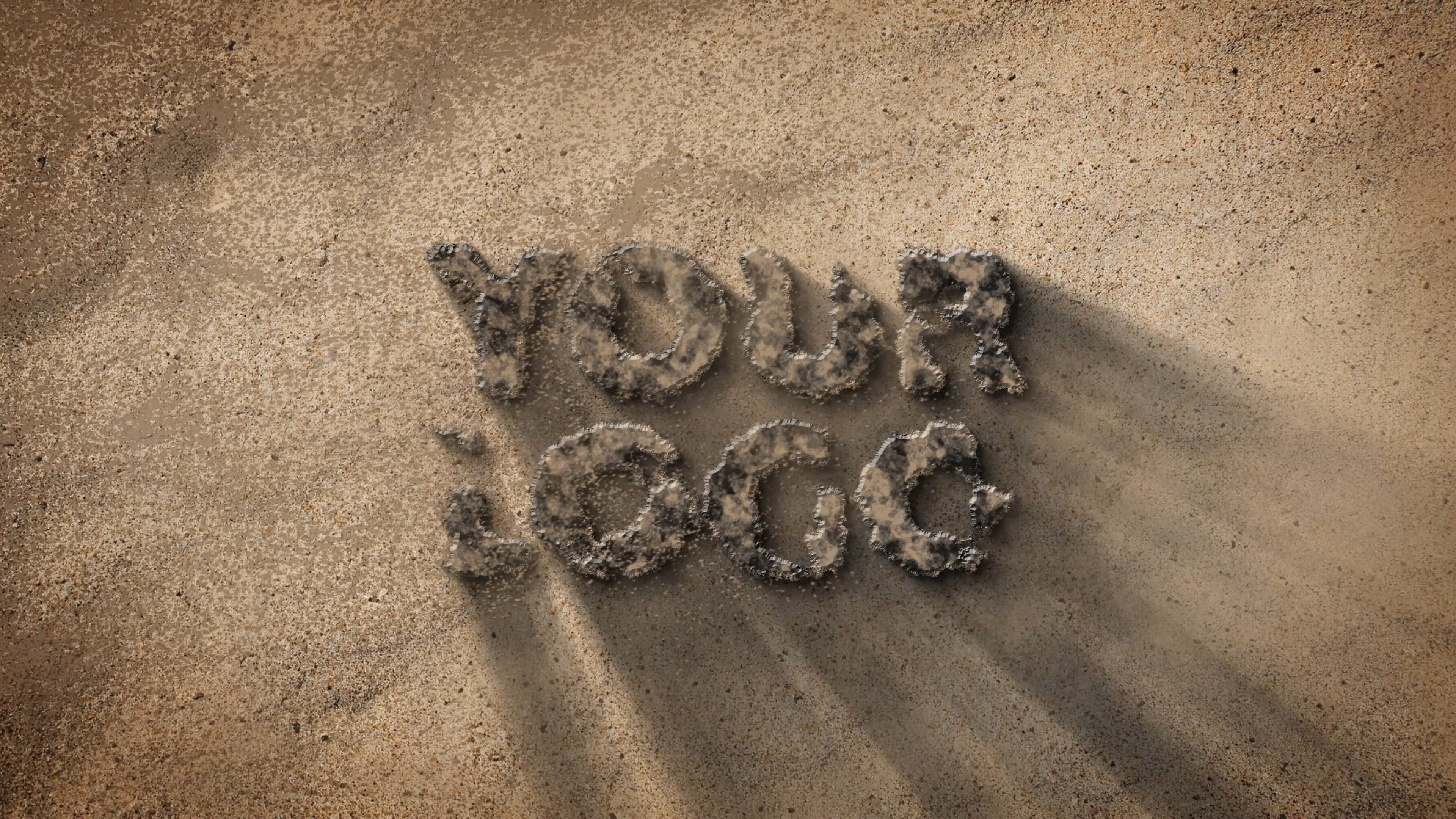 After Effects Template: Sand Dune Sandstorm Beach Dusty Logo Text ...
