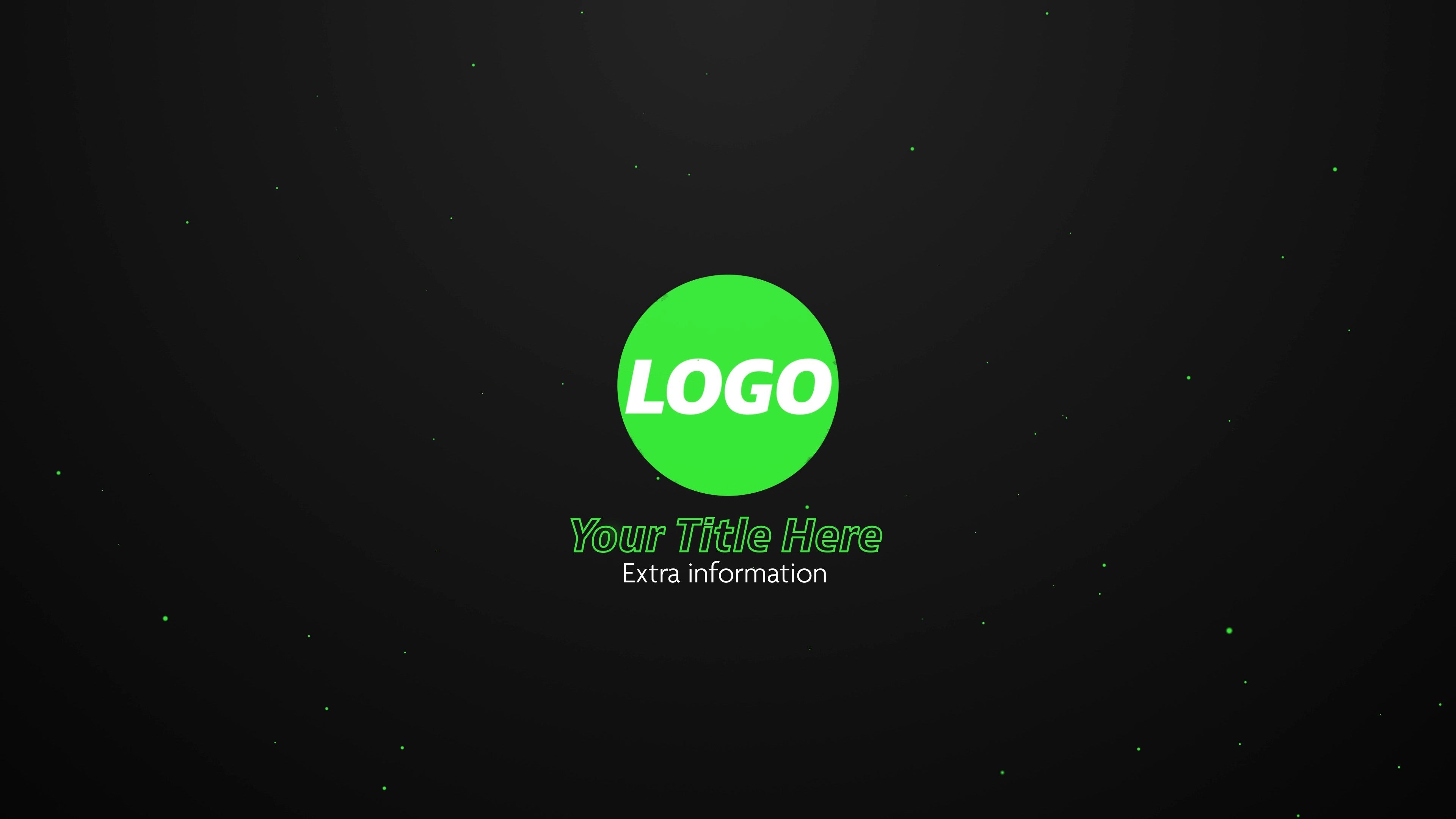 After Effects Template: Simple Dark Contrasty Ink Splatter Drop Logo ...
