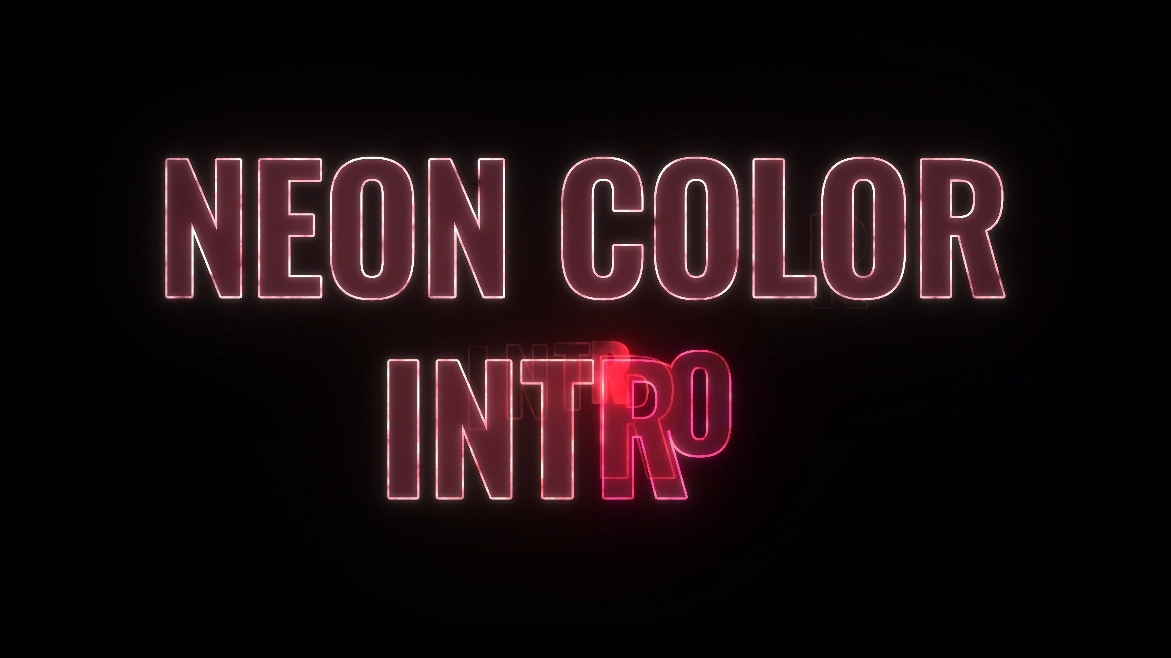 After Effects Template: Neon Color Strobe Title Intro – Filmbro