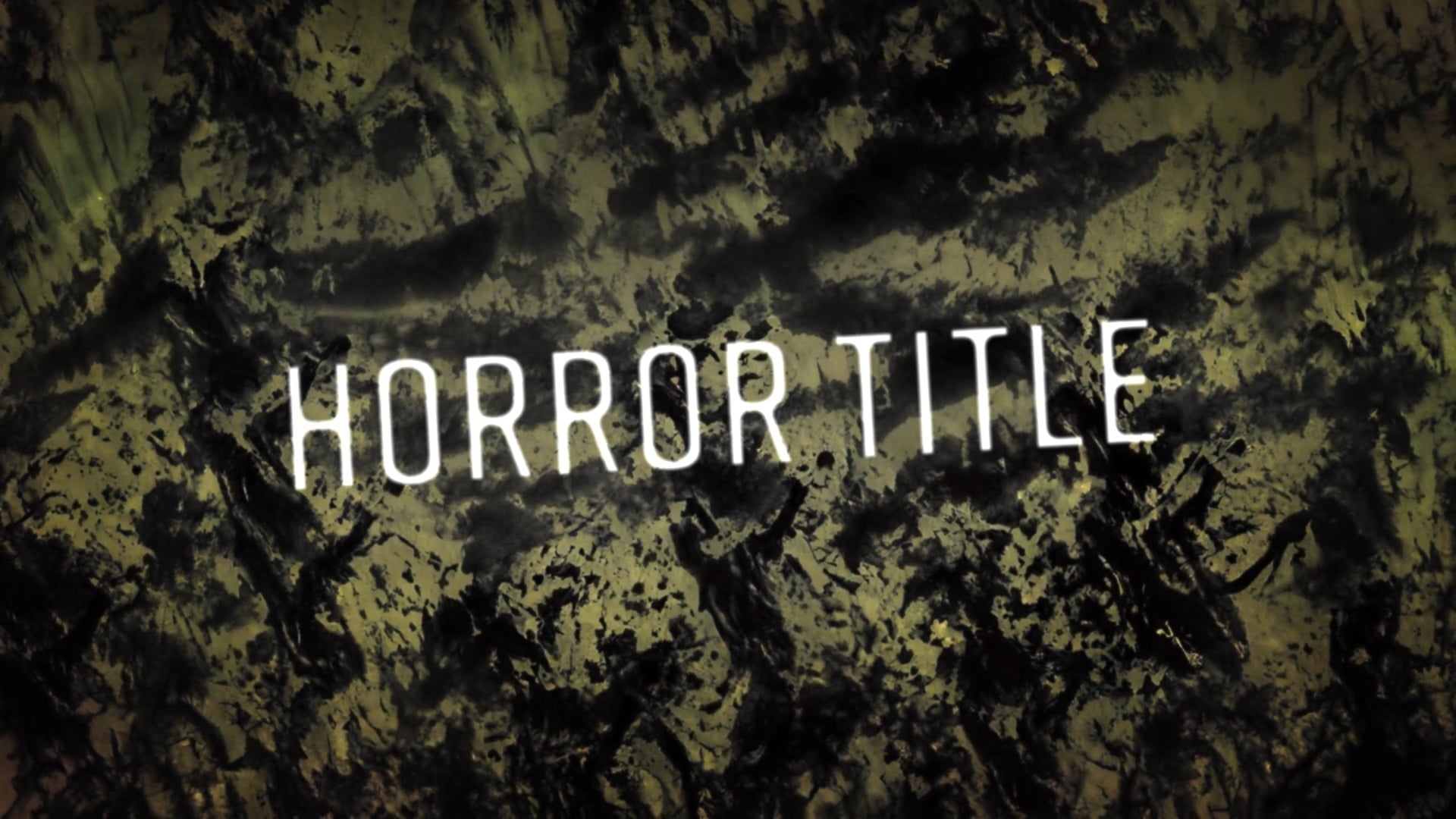 Motion Graphics Template: Twitching Dirty Horror Scary Title Intro ...
