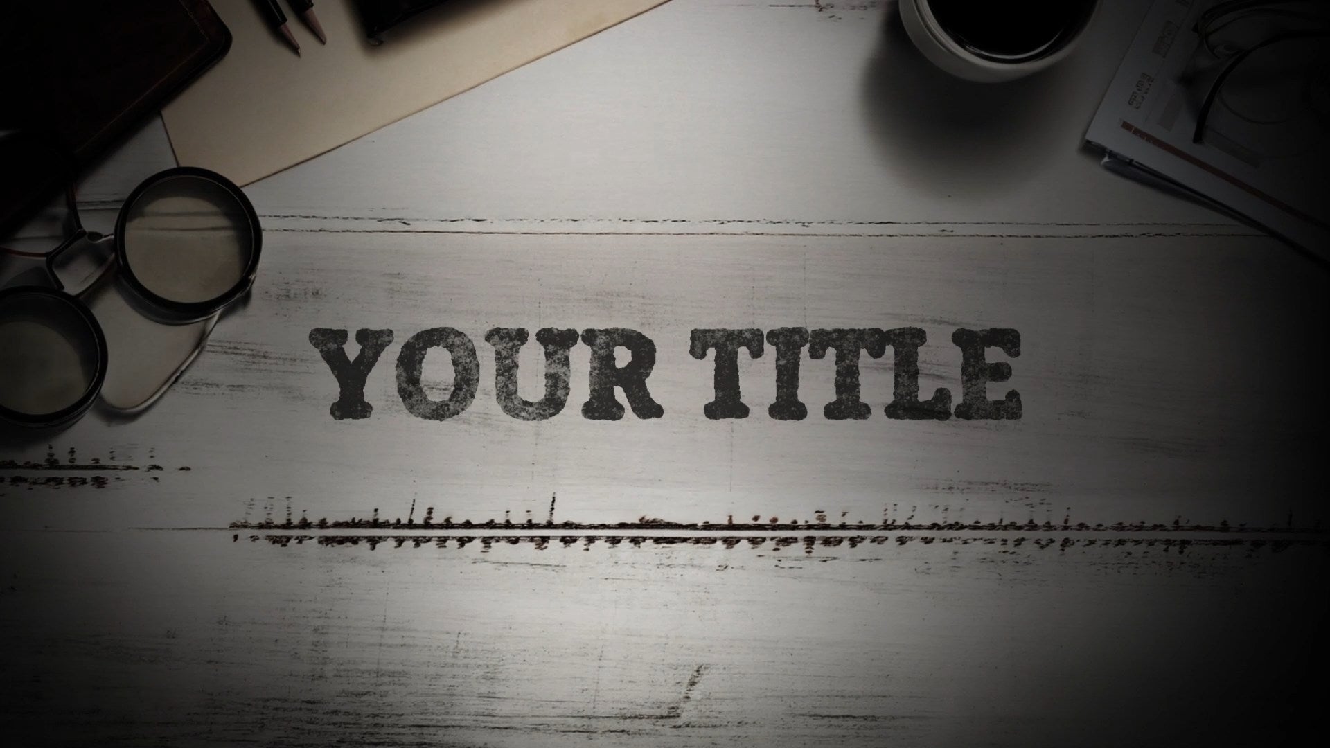 Motion Graphics Template: Detective Office Desk Title Intro – Filmbro