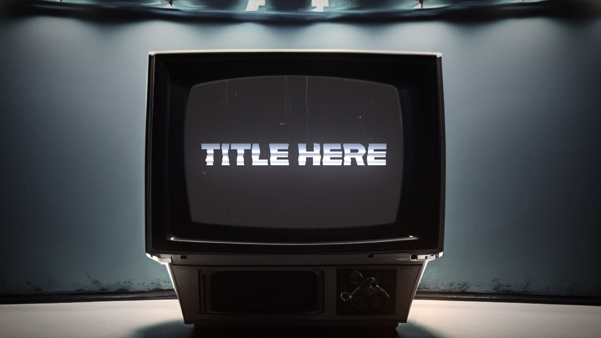 Motion Graphics Template: Old School VHS TV Zoom In Title Intro – Filmbro