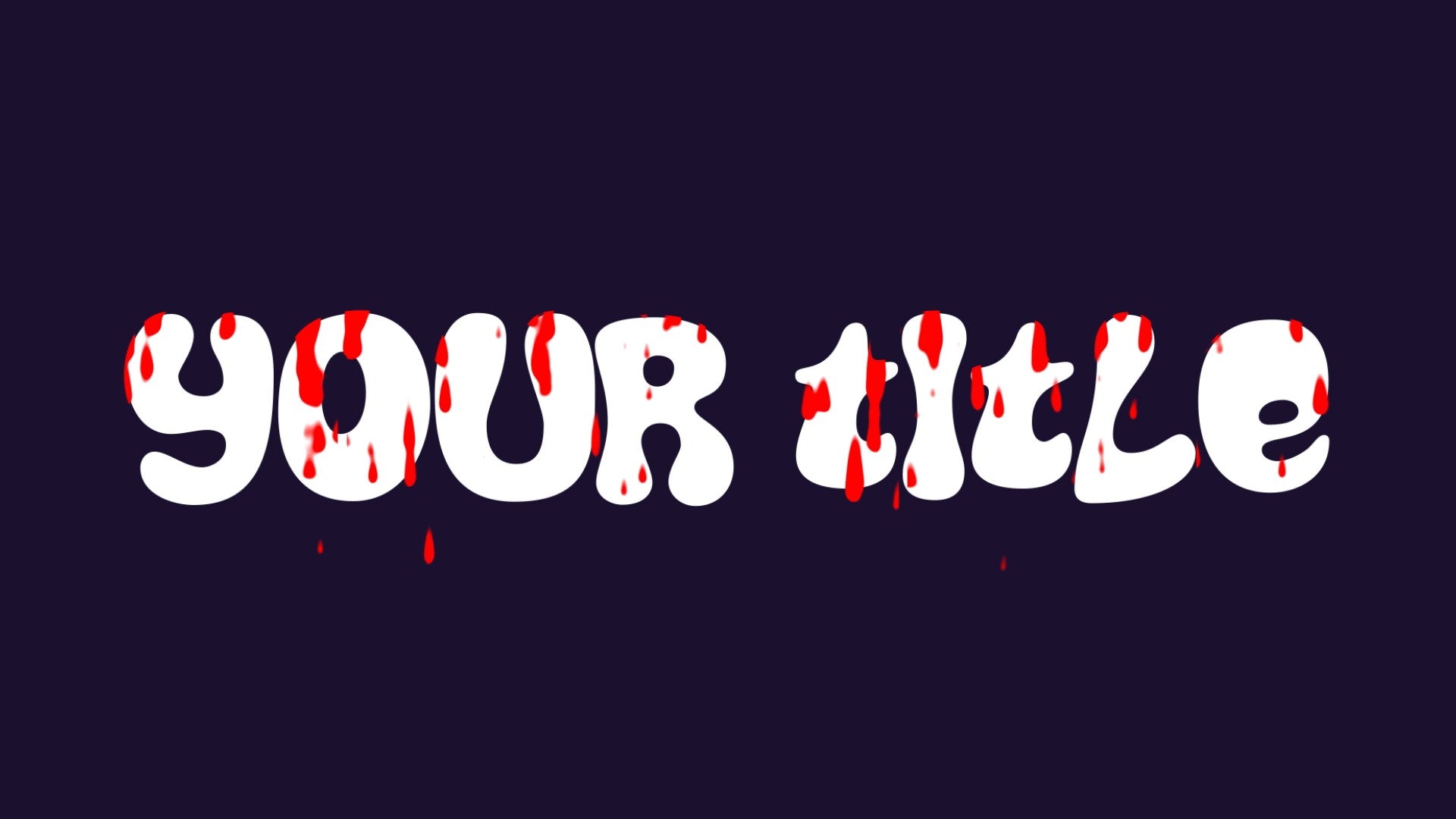 Motion Graphics Template: Playful Blood Drip Title Intro – Filmbro