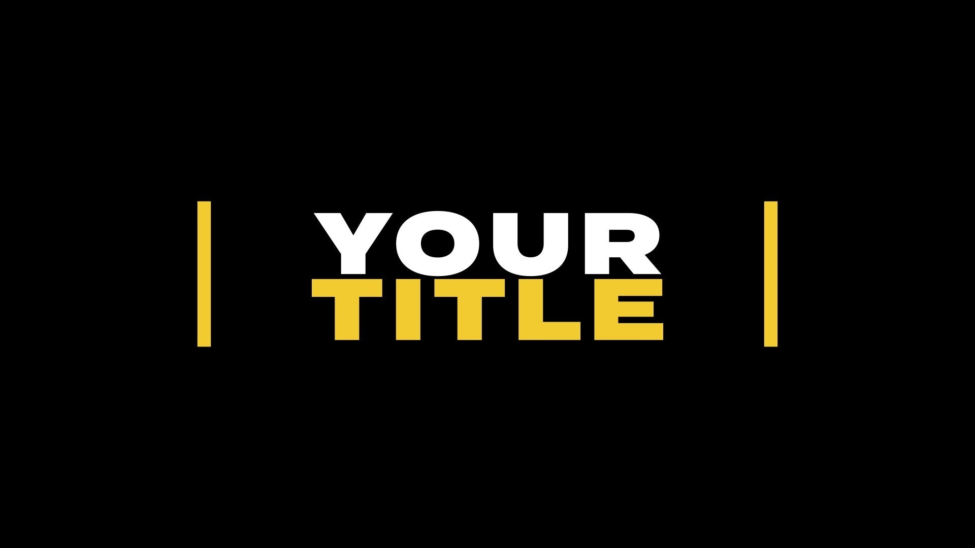 Motion Graphics Template: Simple Title Reveal Intro – Filmbro