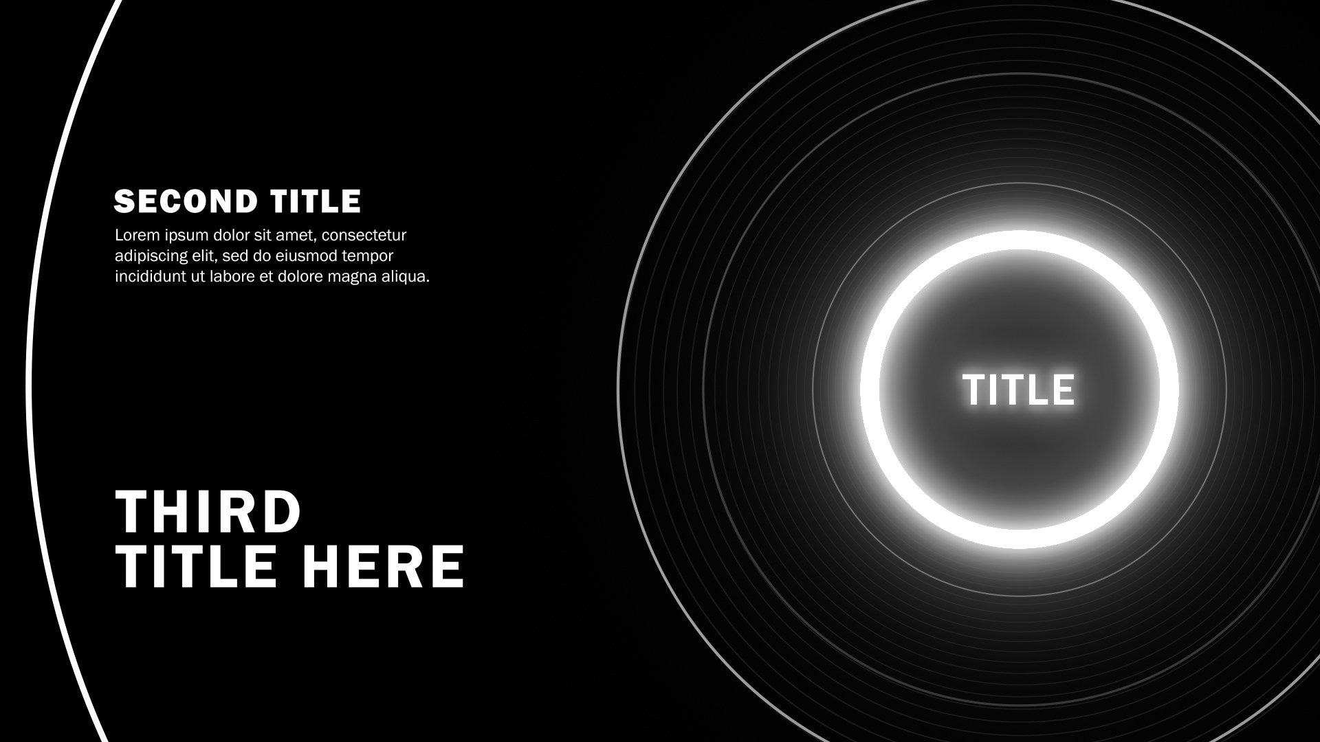 Motion Graphics Template: Urban Glowing Circles Modern Kinetic Text ...