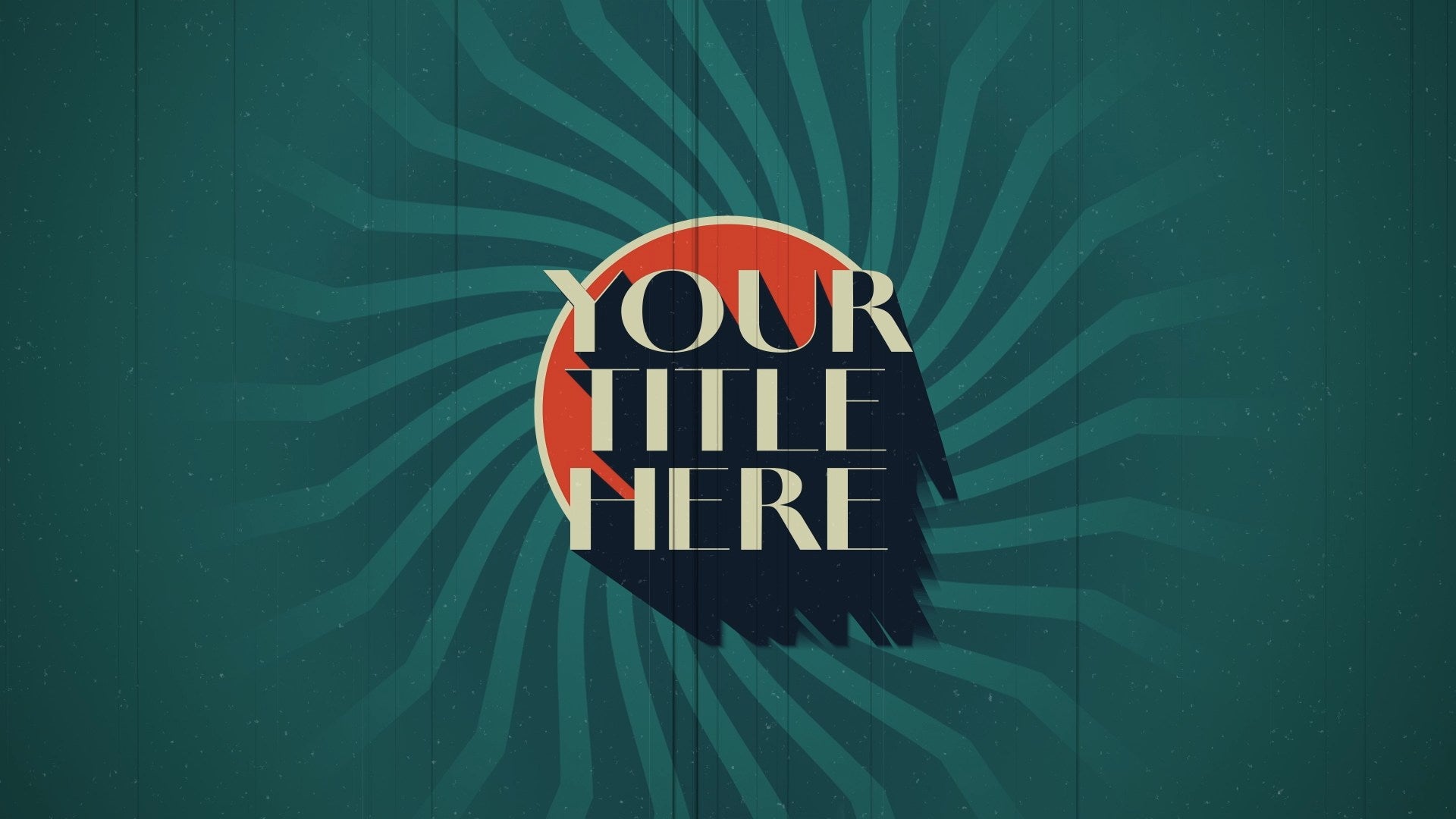 Motion Graphics Template: Vintage Title Intro Circle Warp Background ...