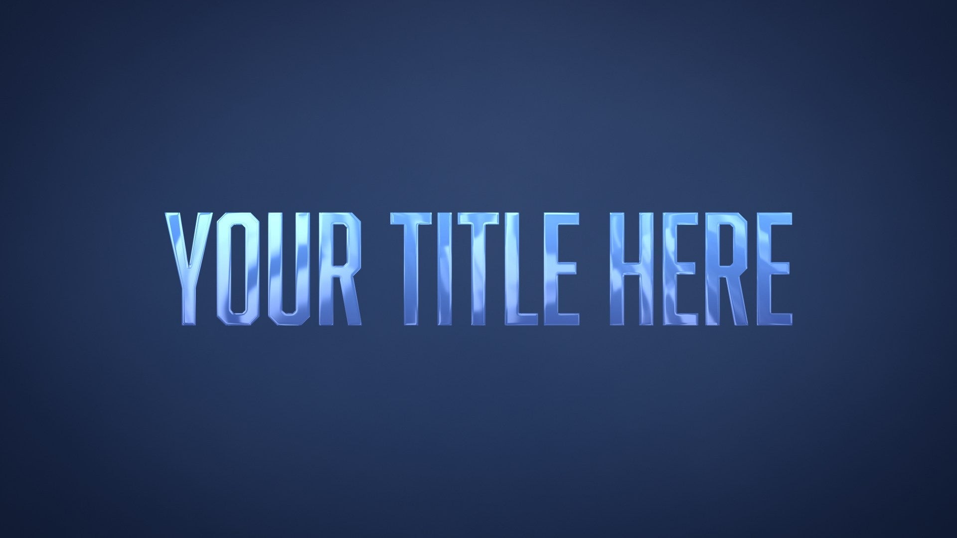 Motion Graphics Template: Water Glass Reflective Blue Title Intro – Filmbro