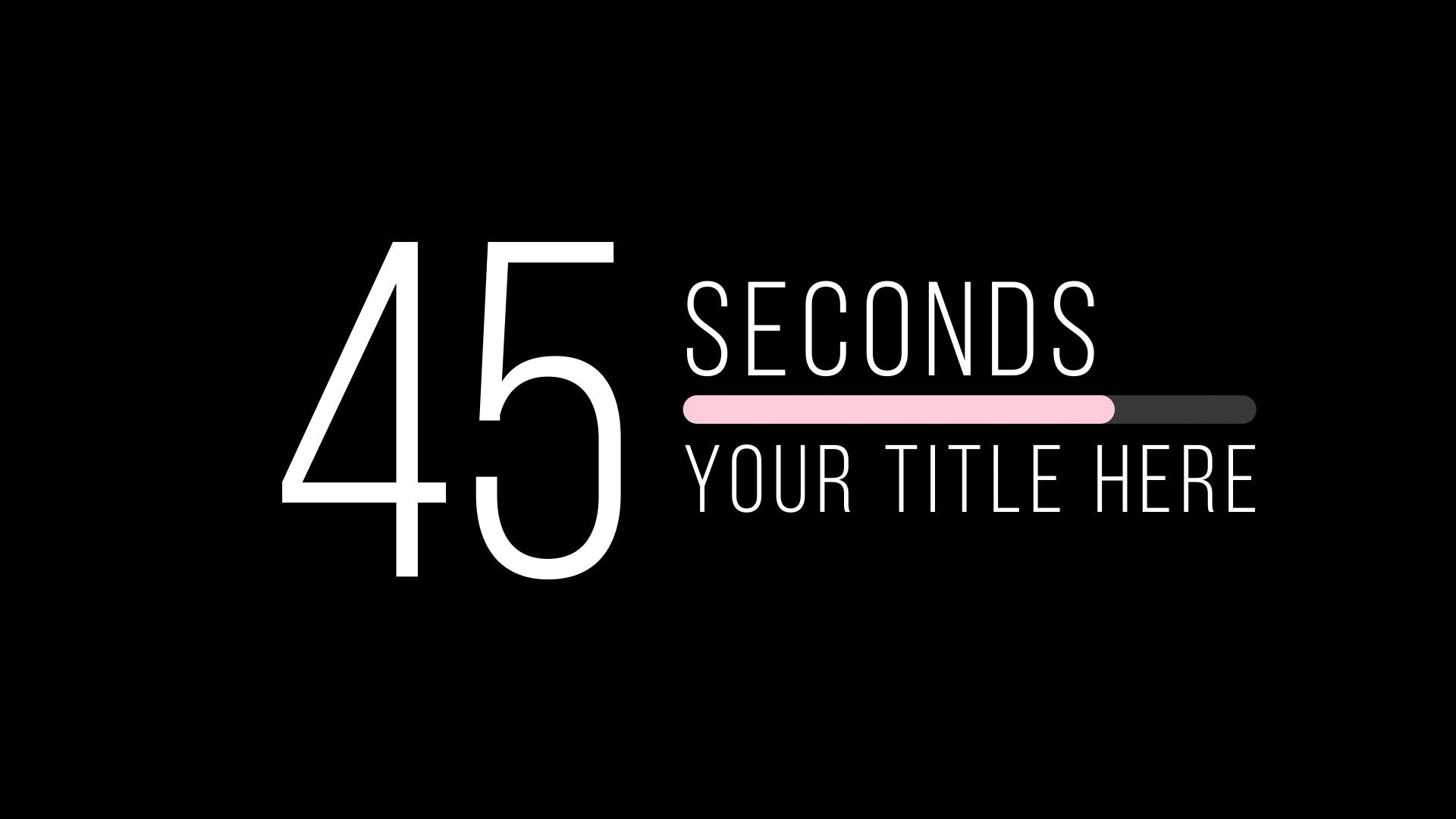 Motion Graphics Template: Yoga Pose Countdown Exercise Animated Timer ...