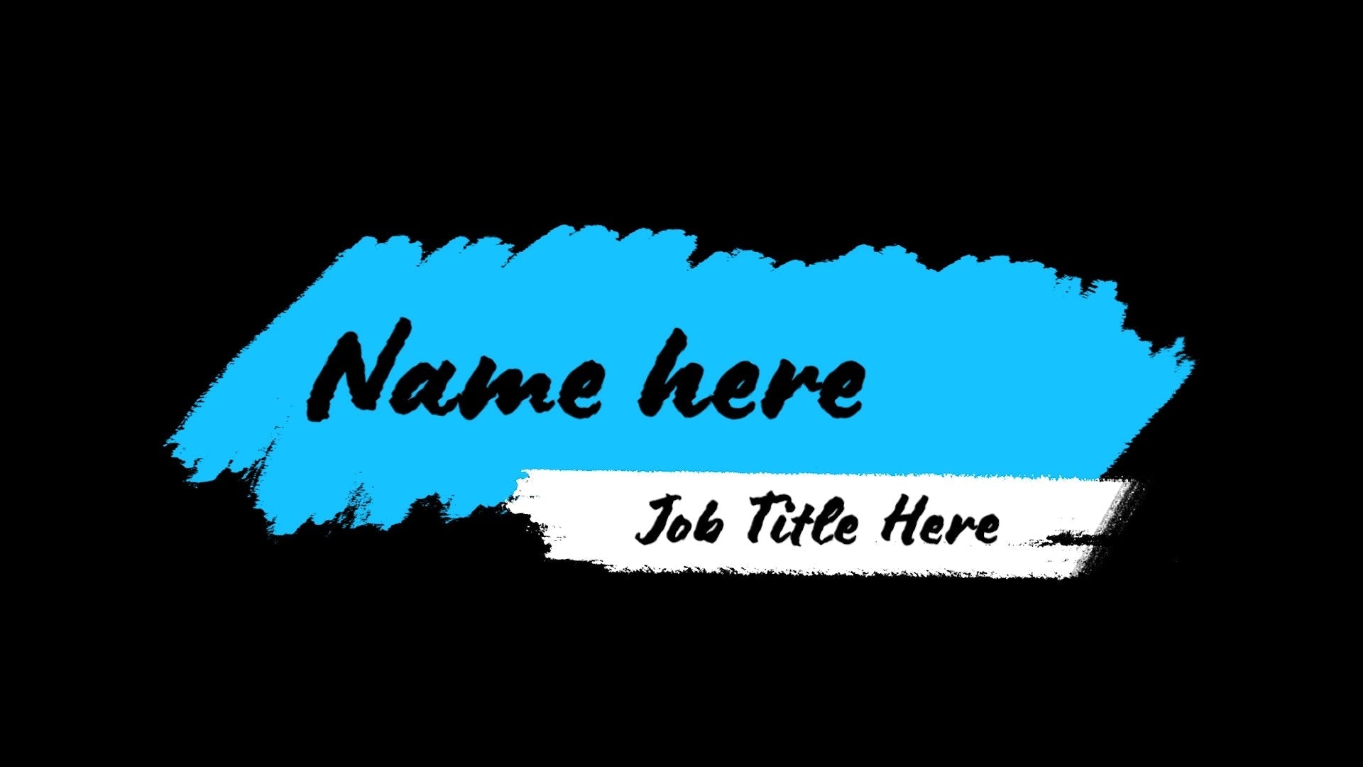 Premiere Pro Template: Brush Scribble Paint Art Creative Modern Lower ...
