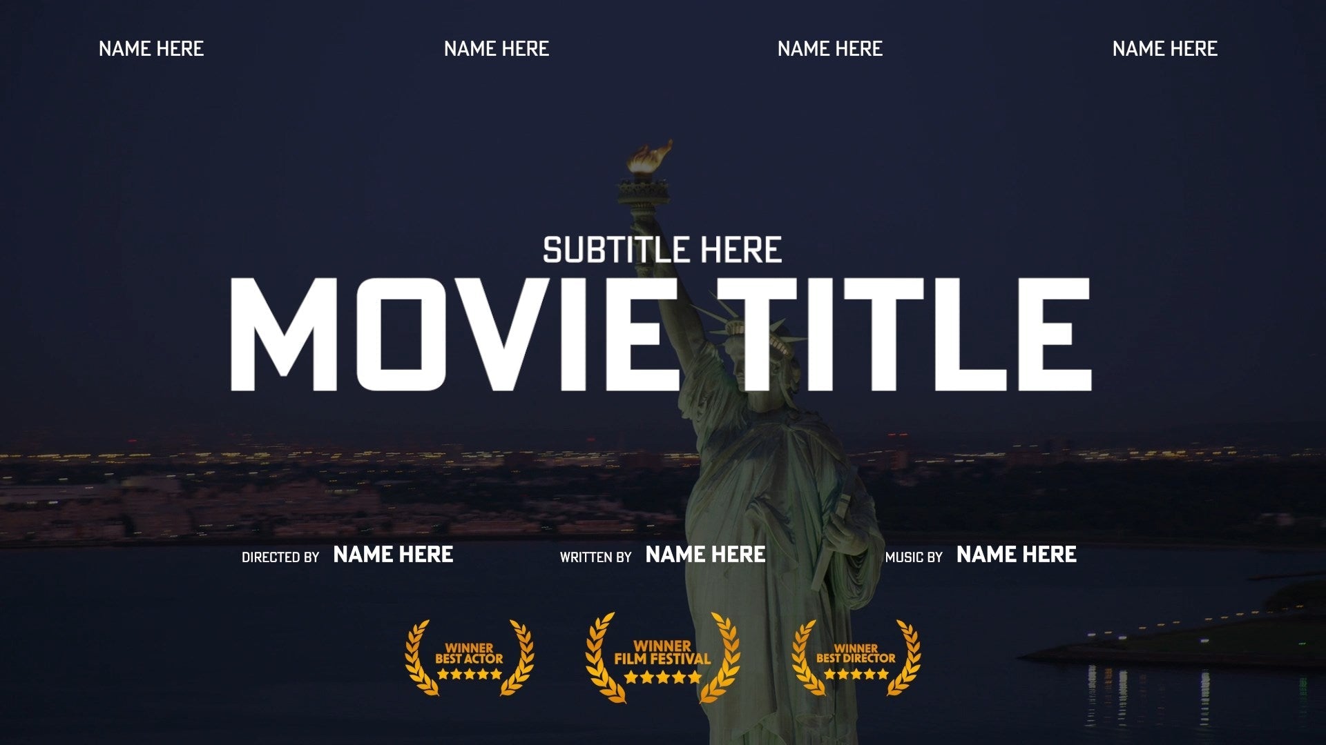Premiere Pro Template: Modern Animated Movie Poster Trailer Promotion ...