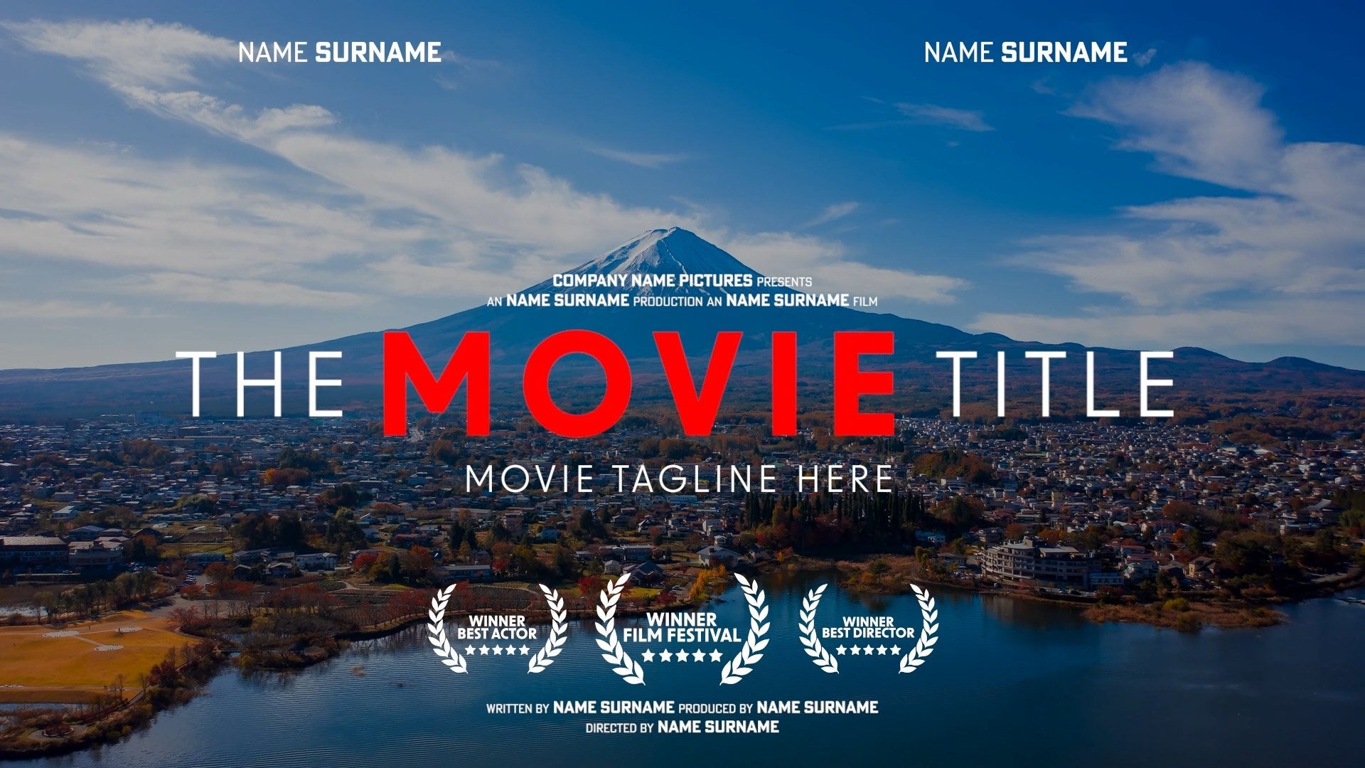 Premiere Pro Template: Modern Animated Movie Poster Trailer Promotion ...